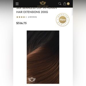 Foxy Locks | Hair | Foxy Locks Espresso Ombre Deluxe 2 Silk Seamless ...